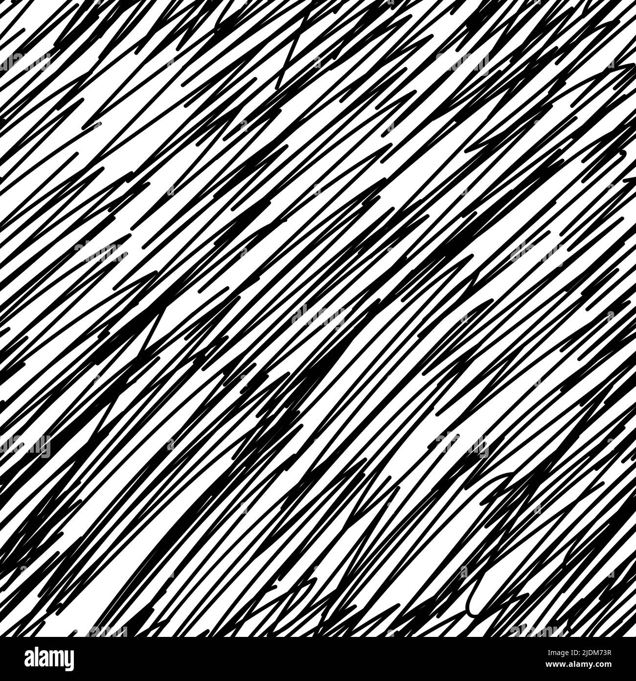 Tangled line seamless pattern. Handwritten doodles. Lines and shapes ...