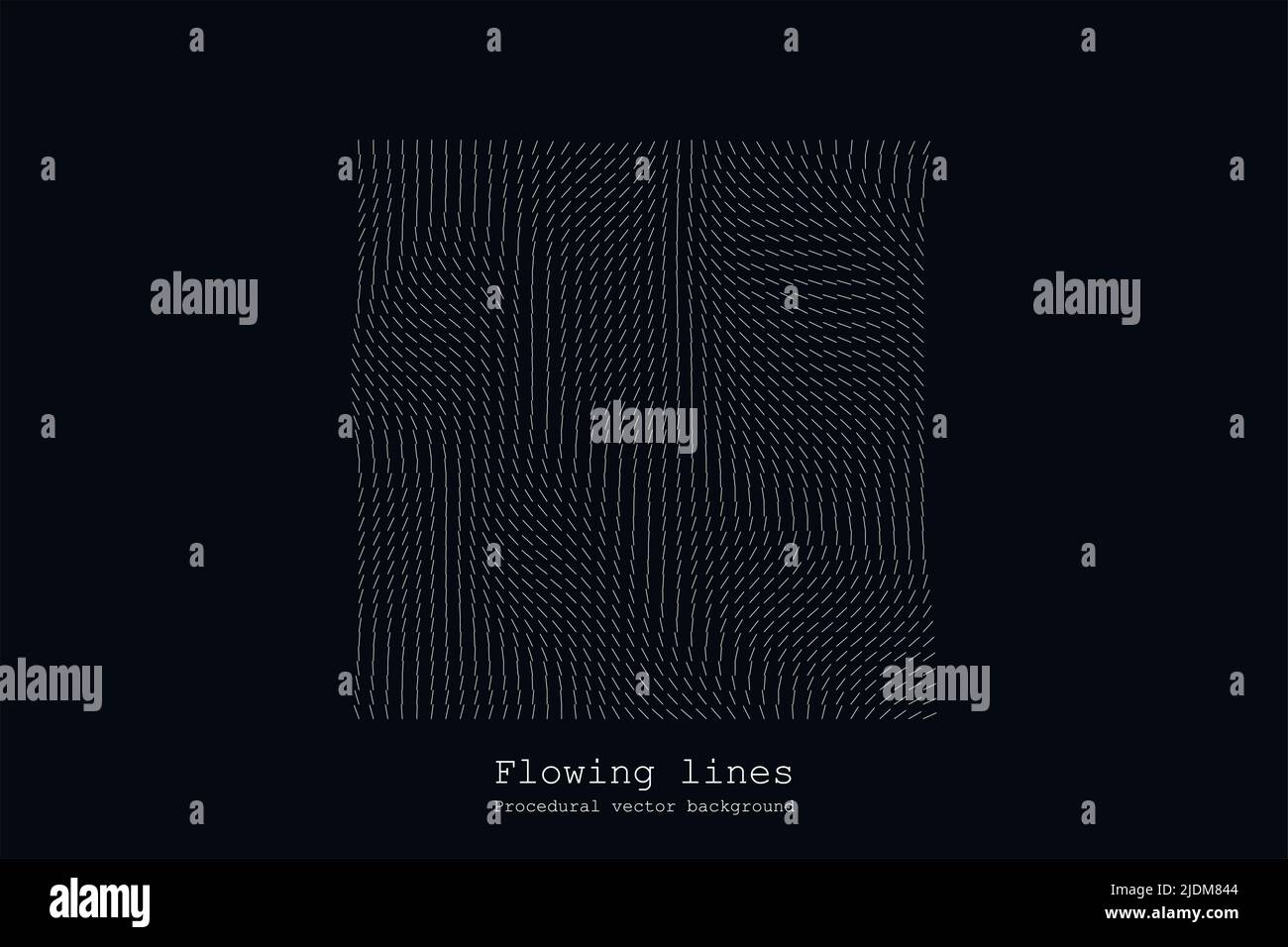 Abstract Line Matrix Pattern. Noise Flow Dynamic Stock Vector Image ...