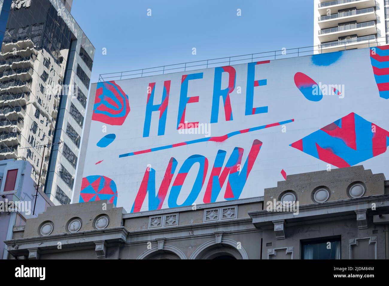 Visible near Park and Pitt Streets, the work Here Now is by artist ...