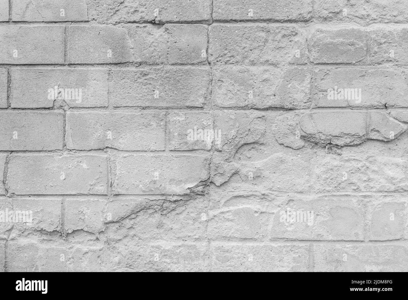 Old grey broken brickwork wall texture cement gray concrete background ...