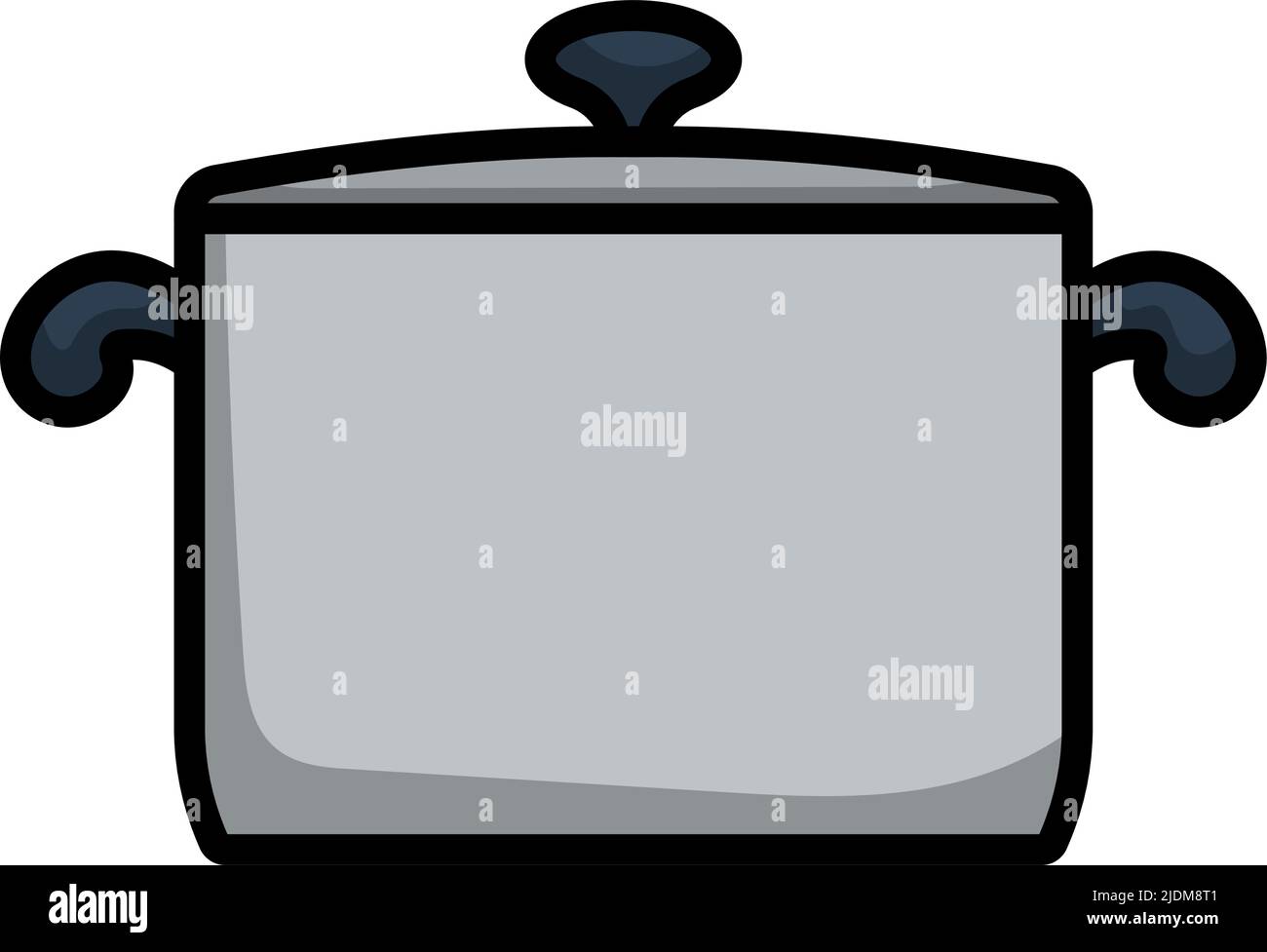 Kitchen Pan Icon. Editable Bold Outline With Color Fill Design. Vector ...