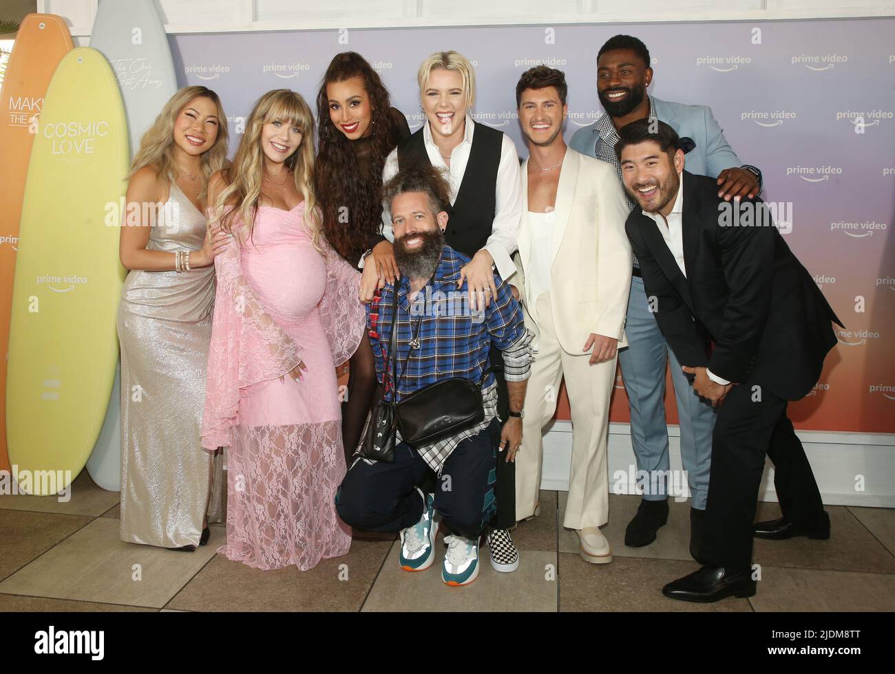 Santa Monica, Ca. 21st June, 2022. Jeff Perla, Kasey Ma, Vince Xu ...