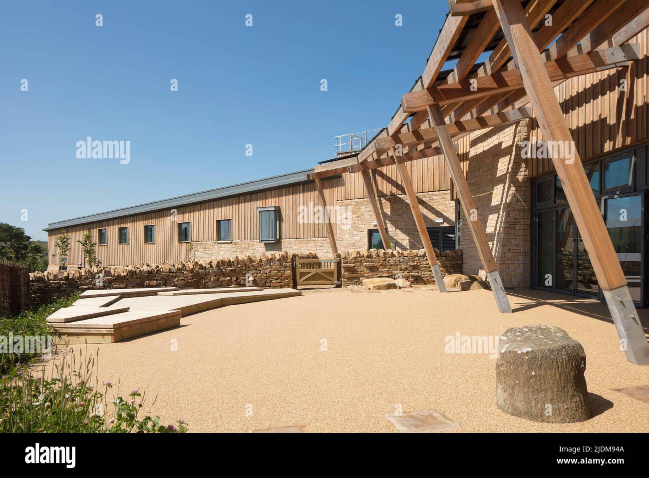 Rear entrance with outdoor seating. The Sill Visitors Centre, Once ...