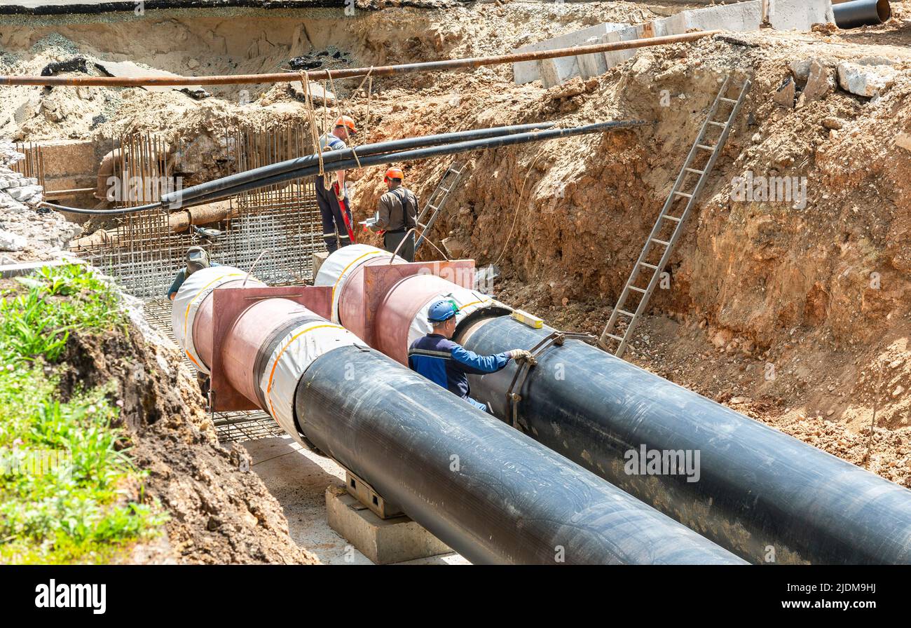 Replacement of heating pipes and modernization of the heating system ...