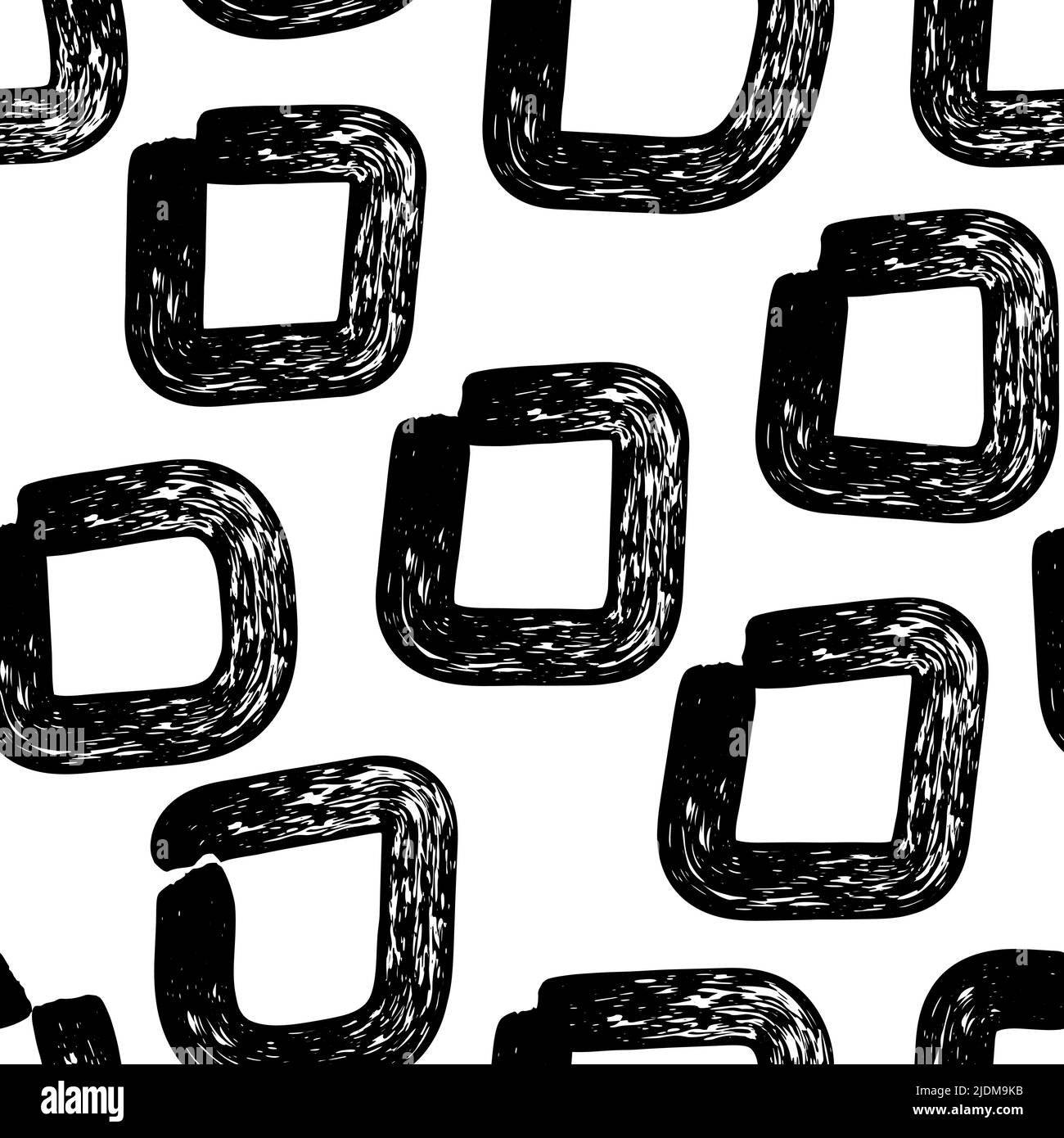 Seamless pattern with brush strokes. Hand drawn elements for fabric ...