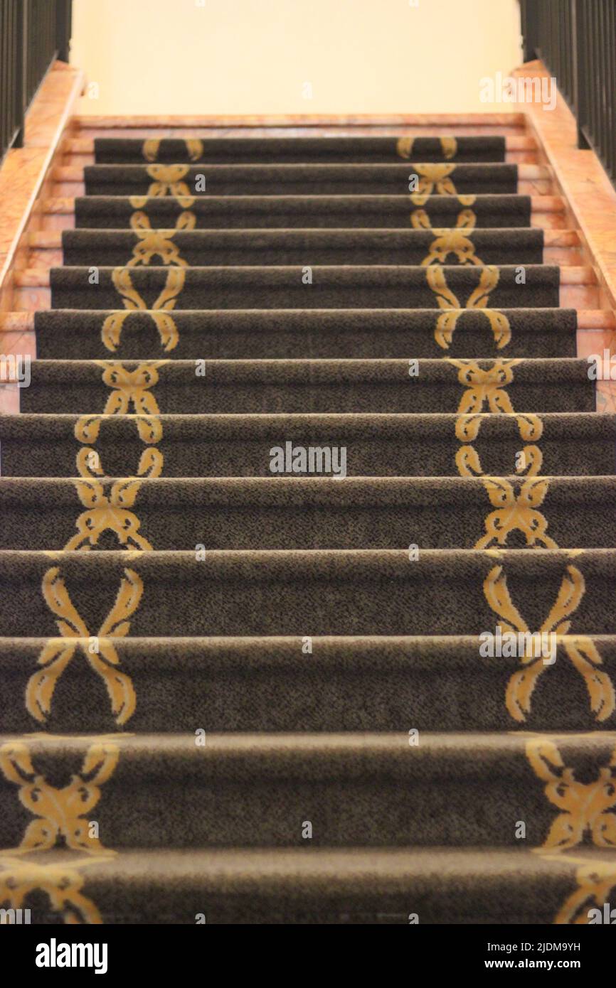 A fancy decorative and elaborate set of stairs going up Stock Photo - Alamy