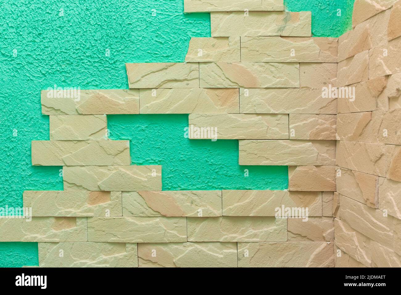 Light brick element fragment abstract interior design wall pattern ...