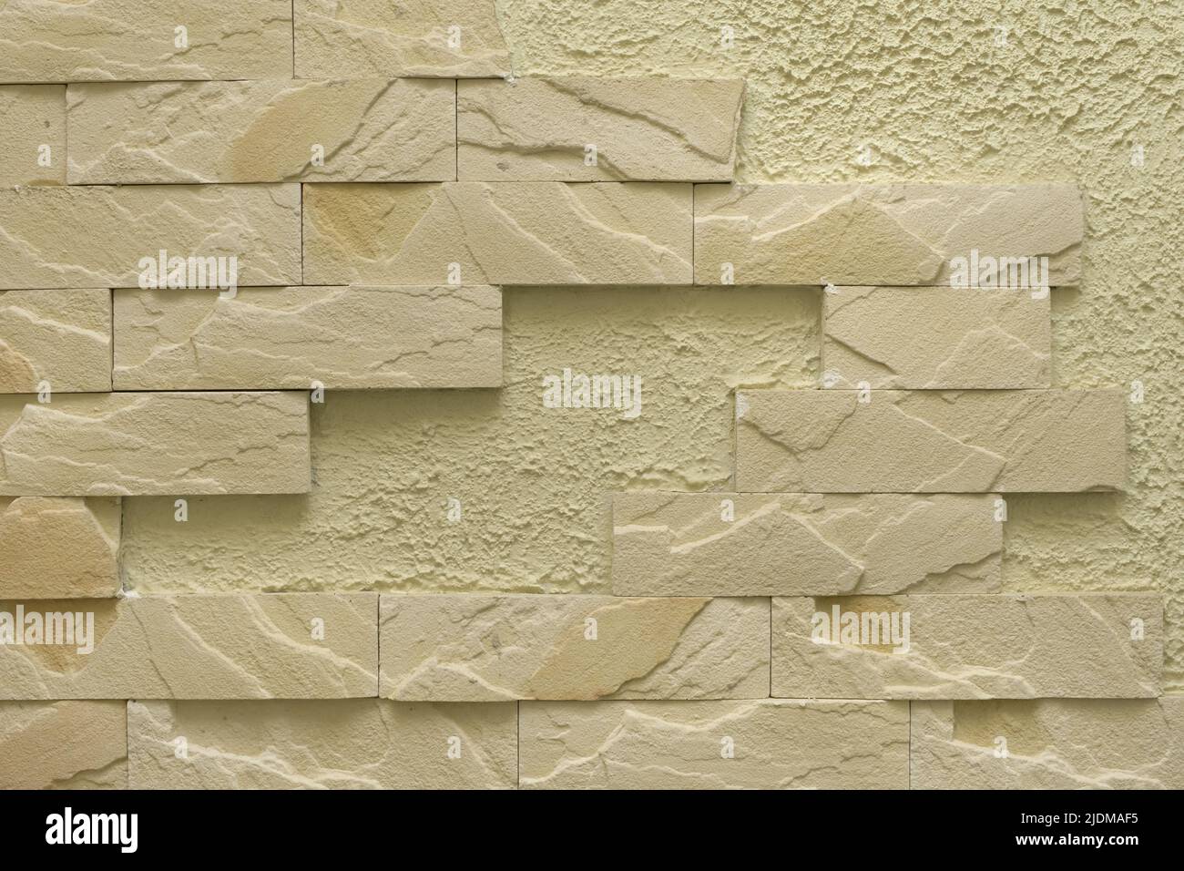 Light brick element fragment abstract interior design wall pattern warm ...