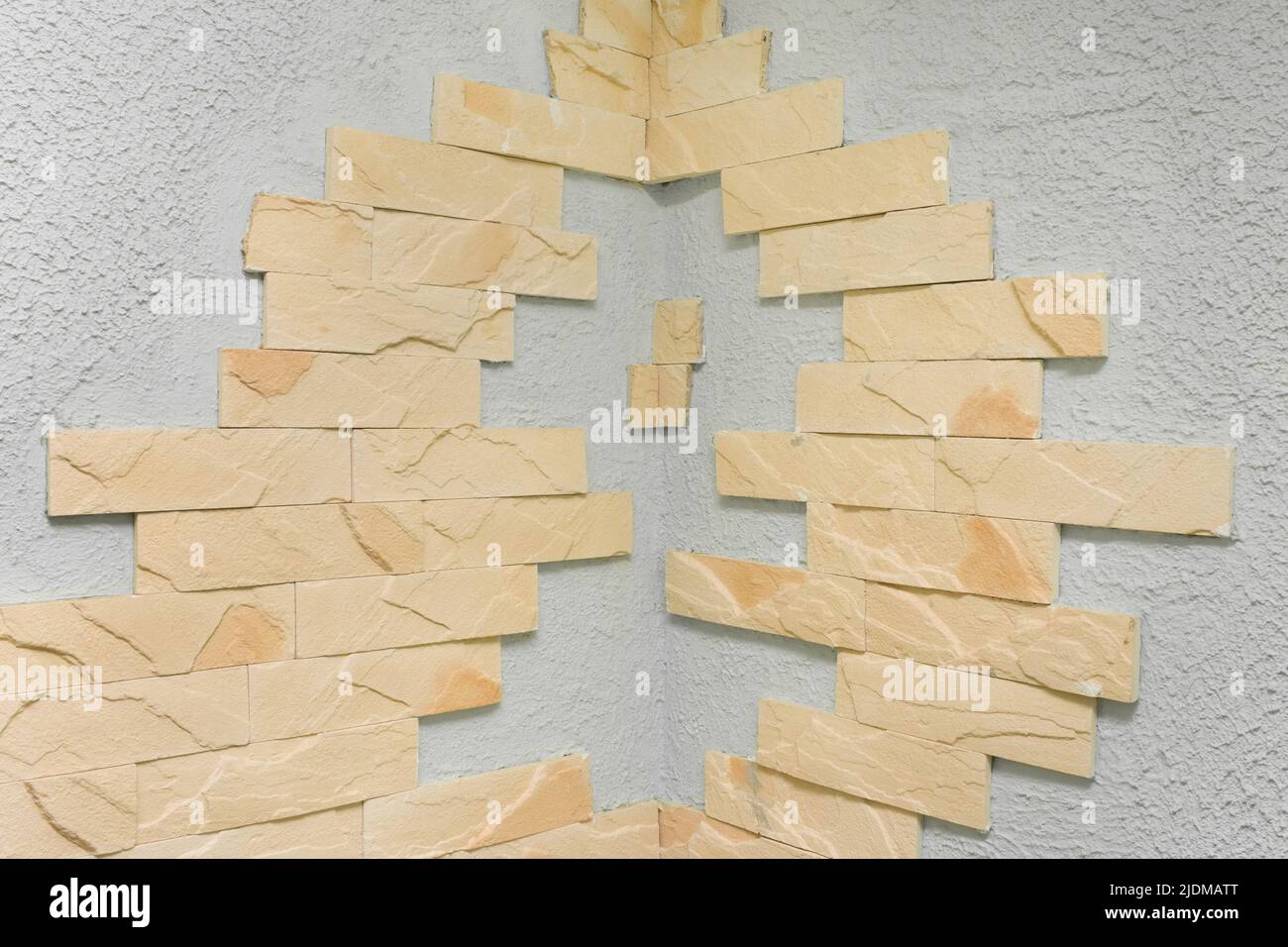 Light brick element fragment abstract interior design wall pattern sand ...