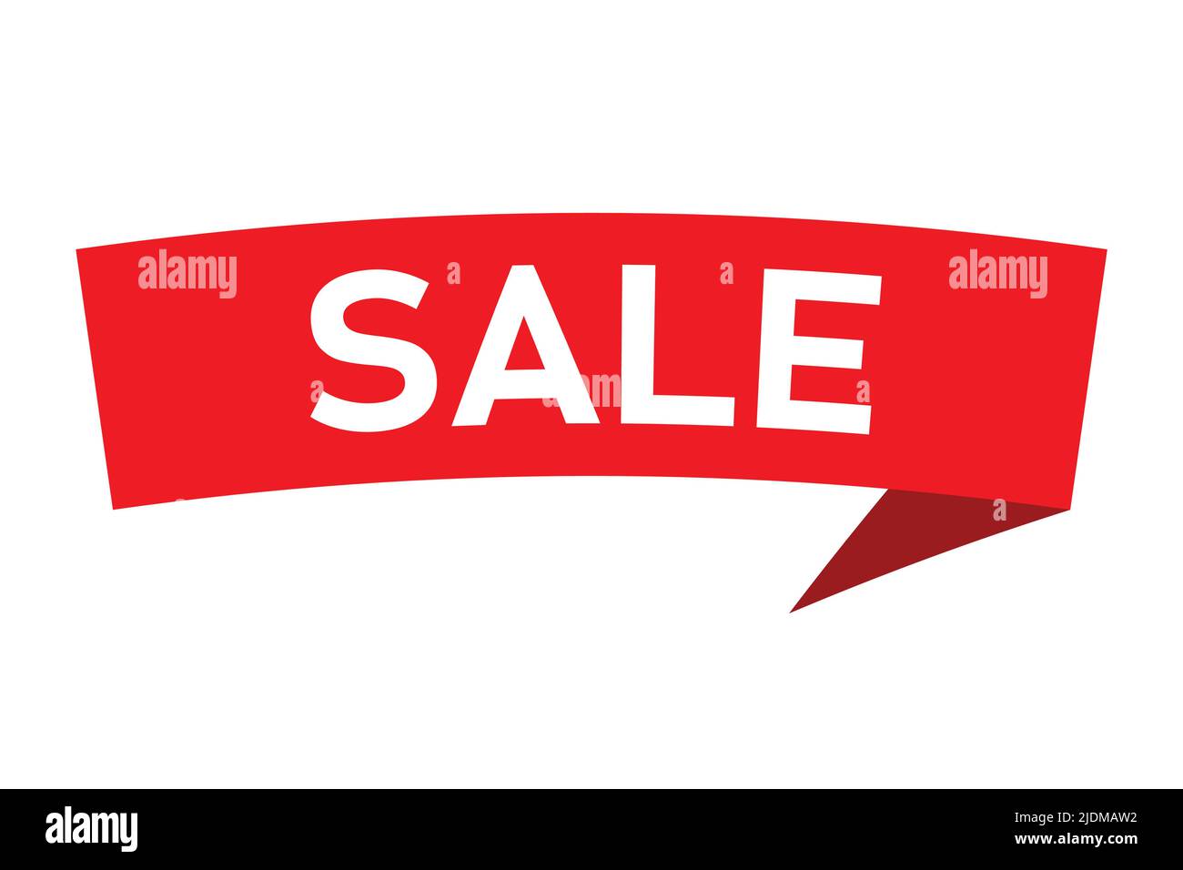Sale - red folded ribbon banner Stock Vector Image & Art - Alamy