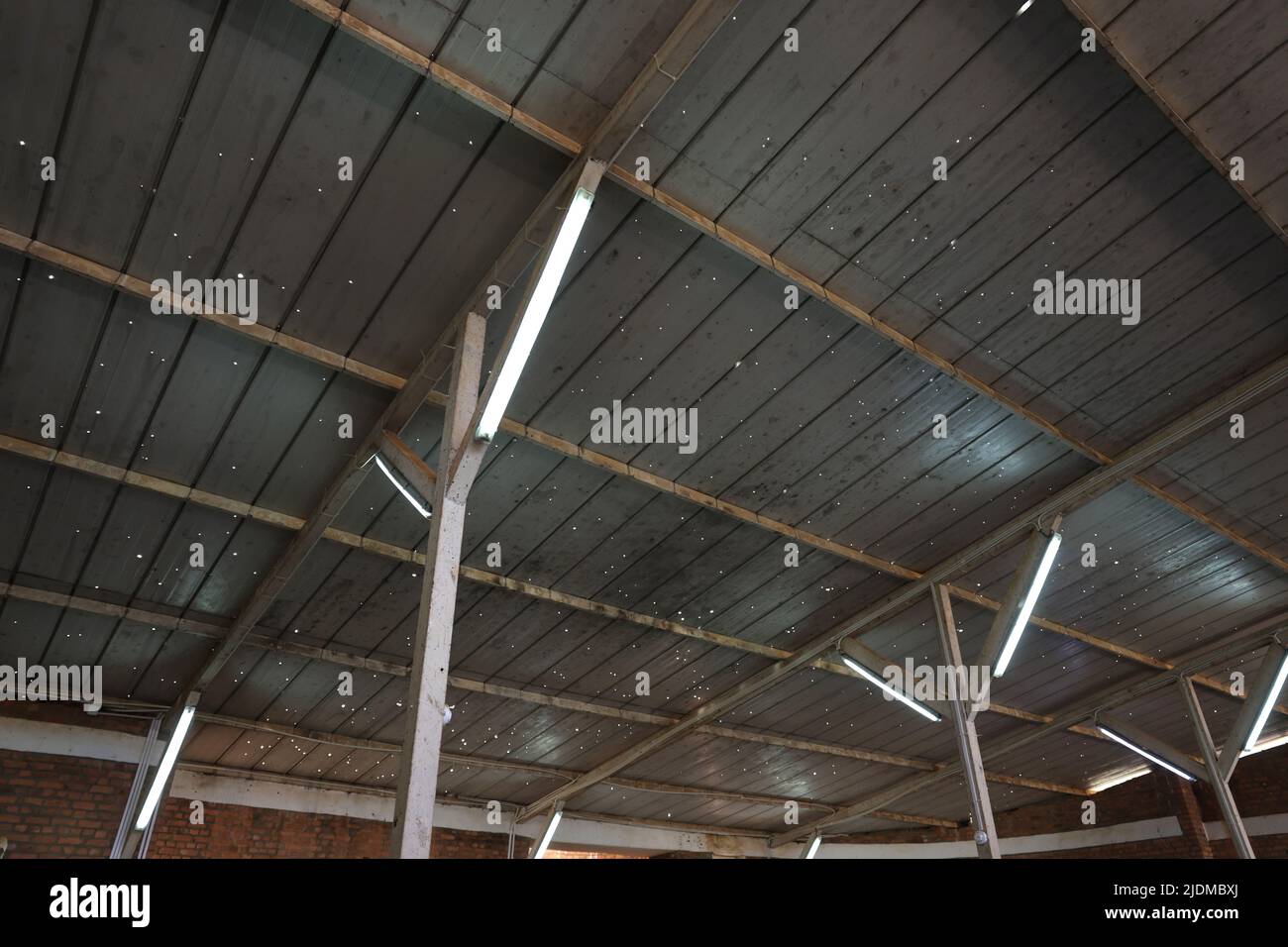 Bullet holes can be seen in roof of the Nyamata Church Genocide ...