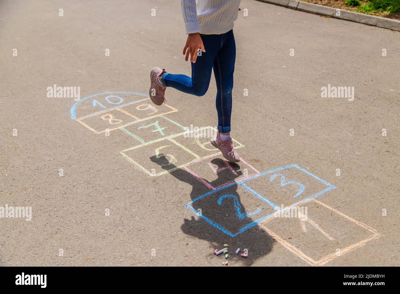 children's games in classics. Selective focus.child Stock Photo - Alamy