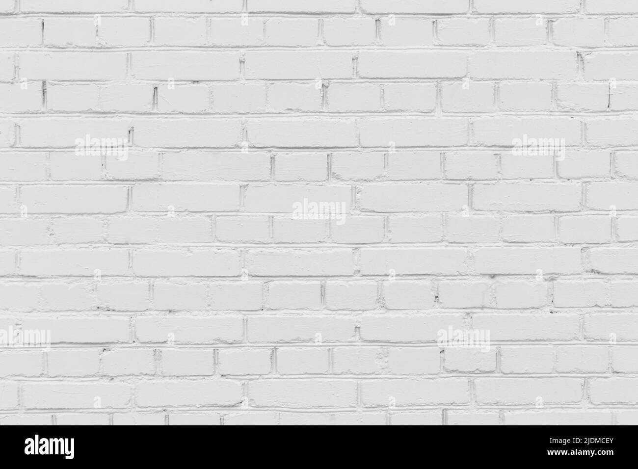 White brick paint wall bright texture light background, close up Stock ...