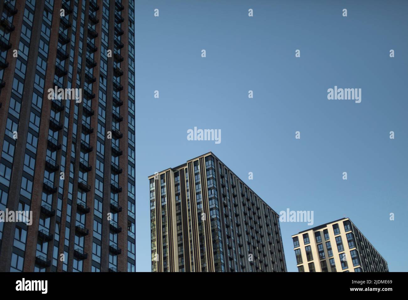 Tall building in city. Office buildings. Urban development. Lots of ...