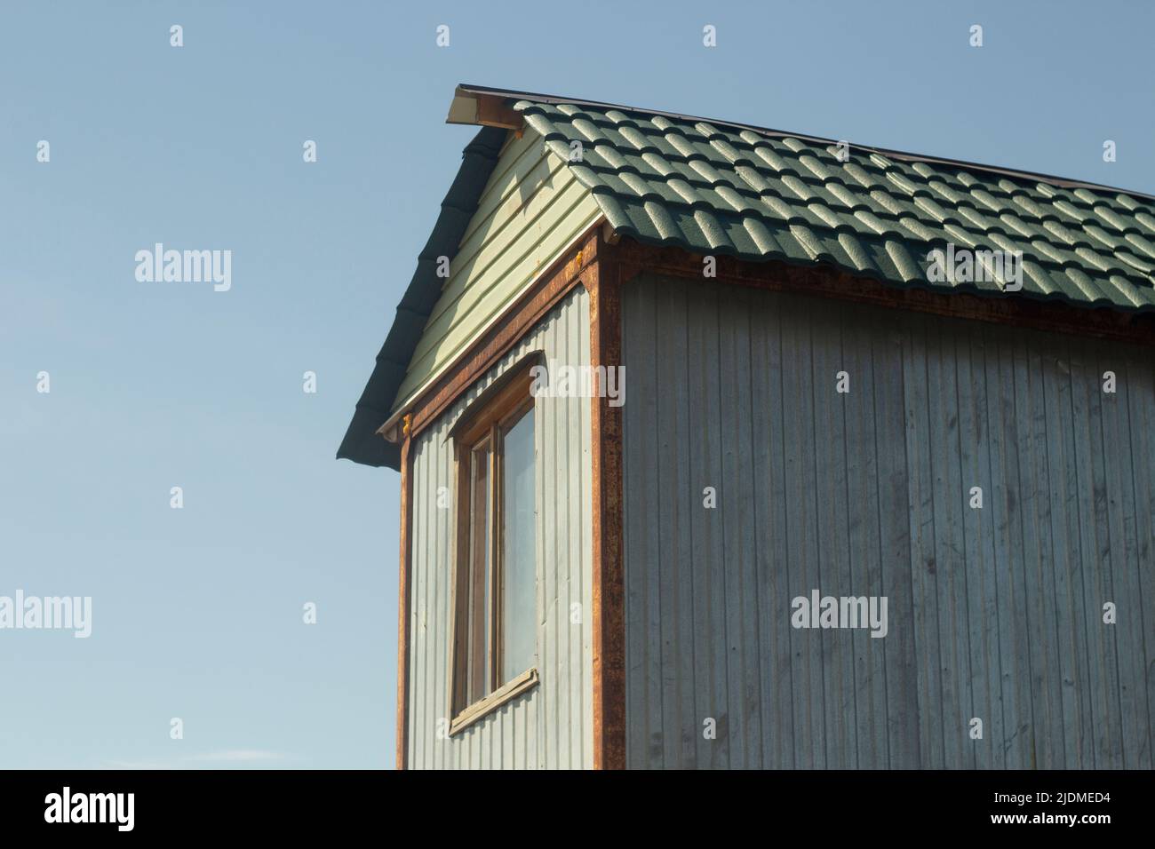 Private house in countryside. Simple house. Details of building Stock ...