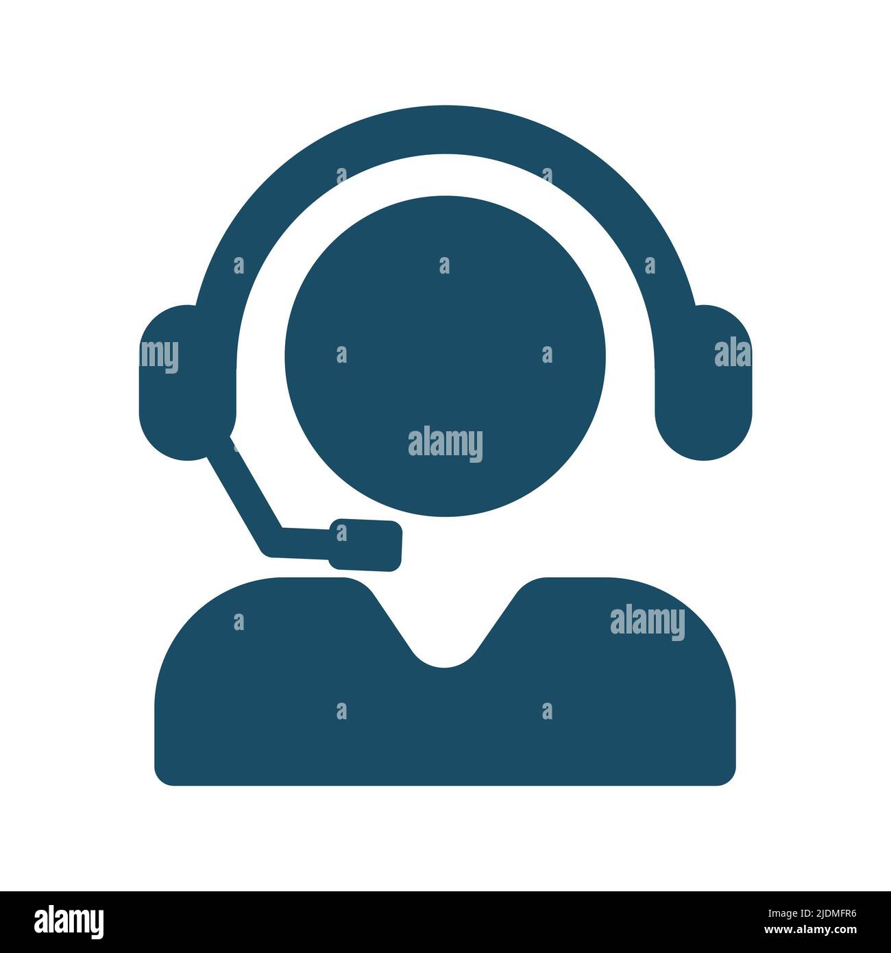 High quality dark blue call center worker icon. Pictogram, icon set ...