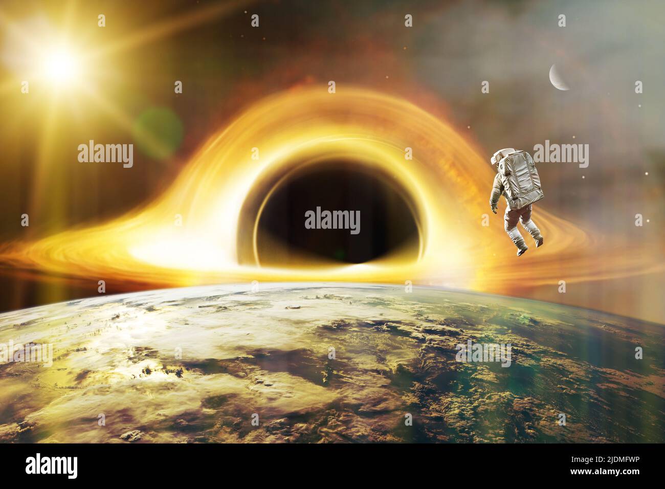 Interstellar Black Hole Inside Cubes