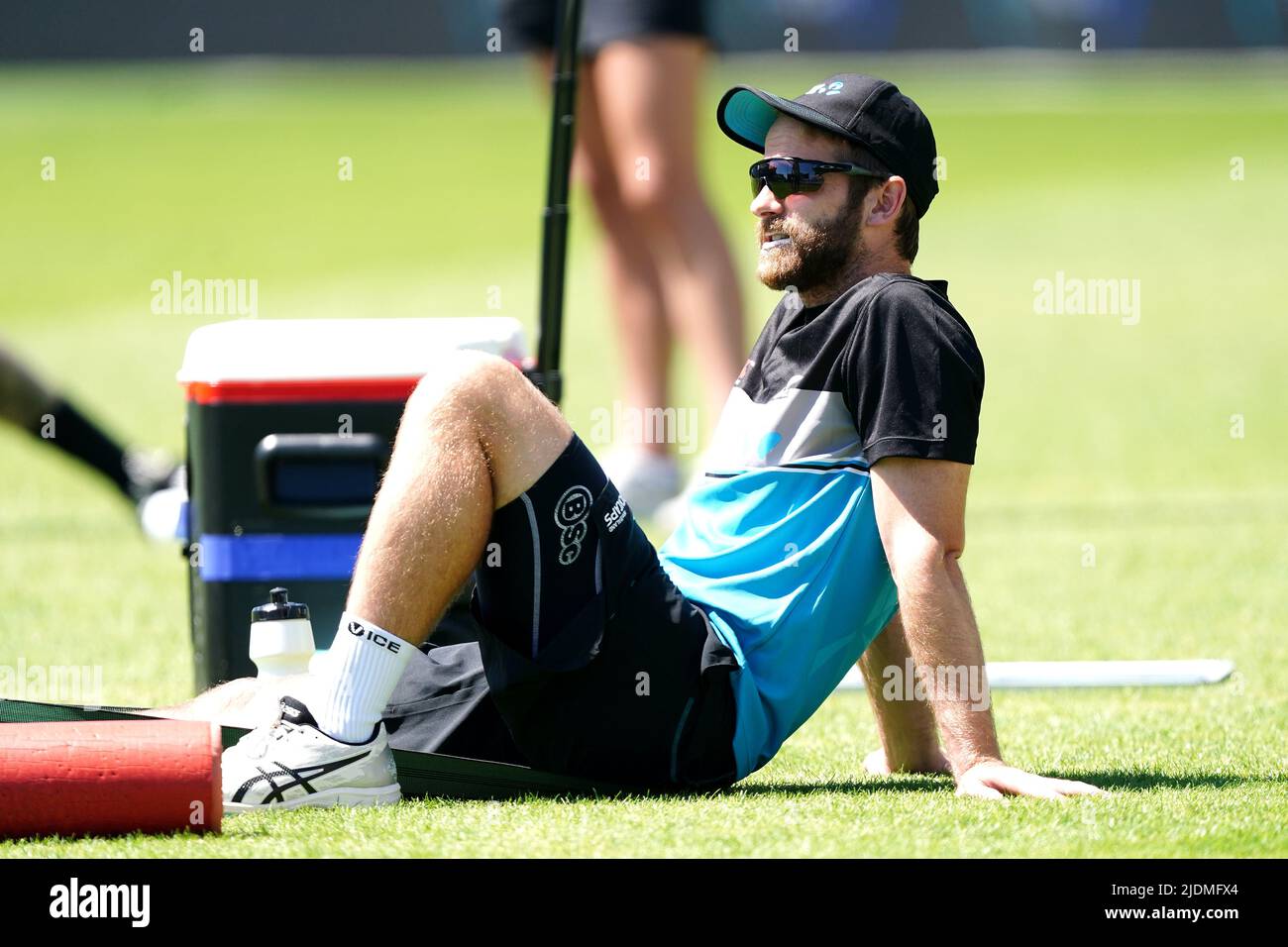 New Zealand's Kane Williamson during a nets session at Emerald ...