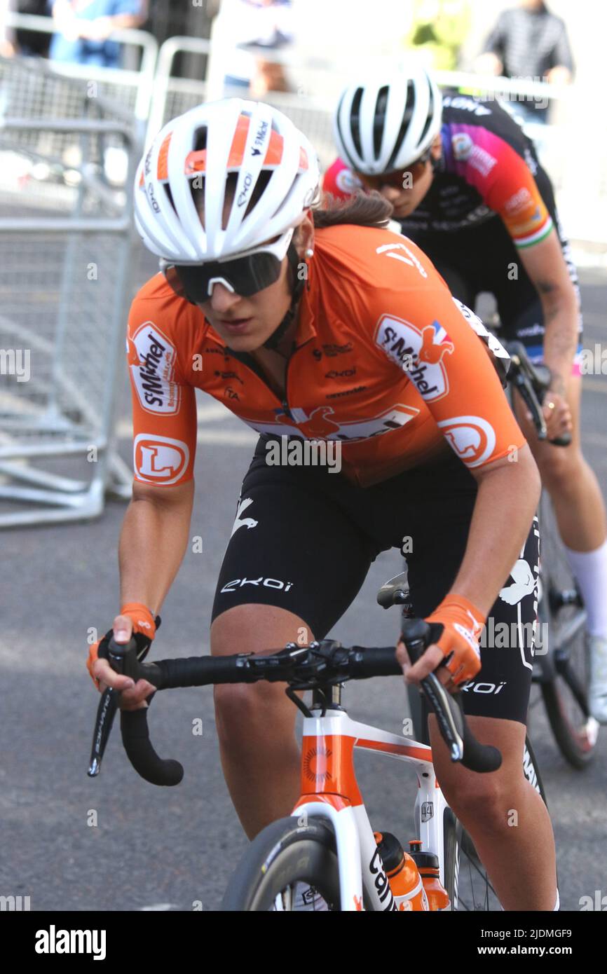 Perrine Clauzel of France of team St Michel Auber93 WE in the 2022 ...