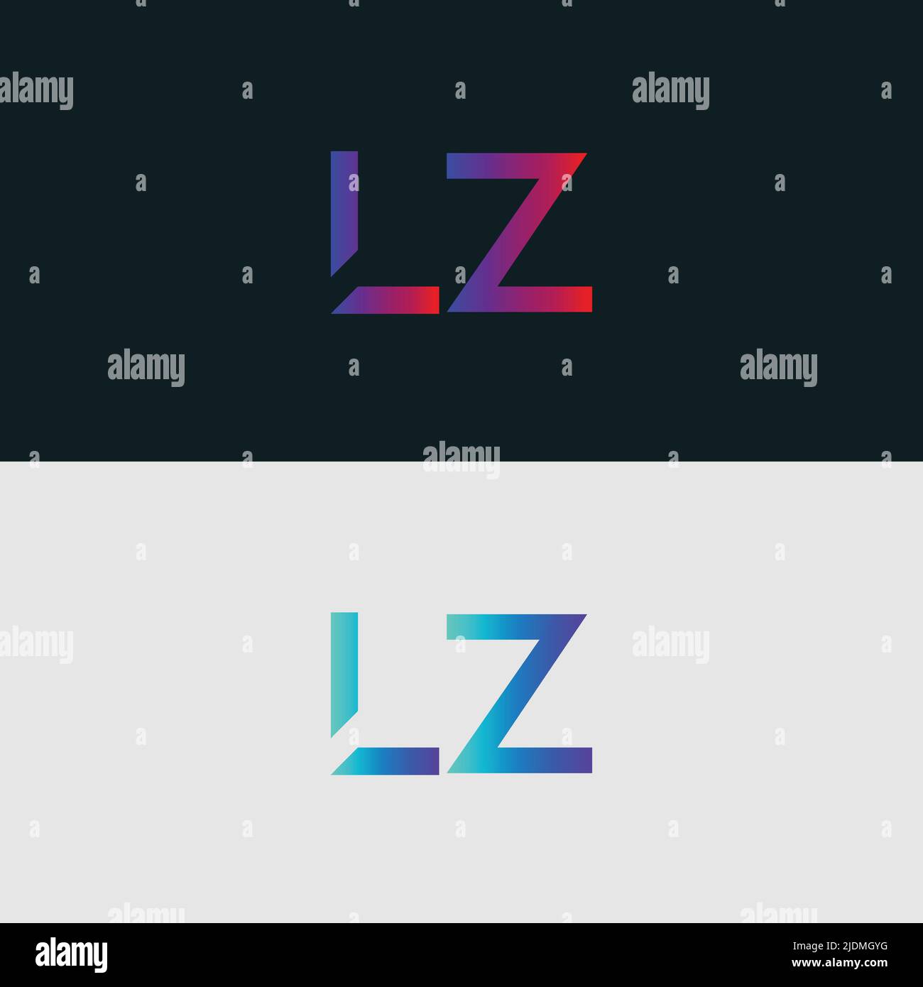 Alphabet letter icon logo LZ Stock Vector Image & Art - Alamy