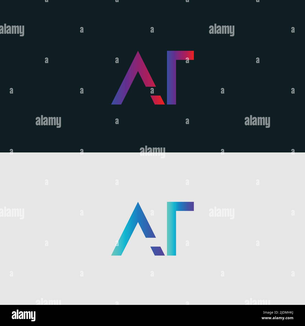 Alphabet letter icon logo AT Stock Vector Image & Art - Alamy