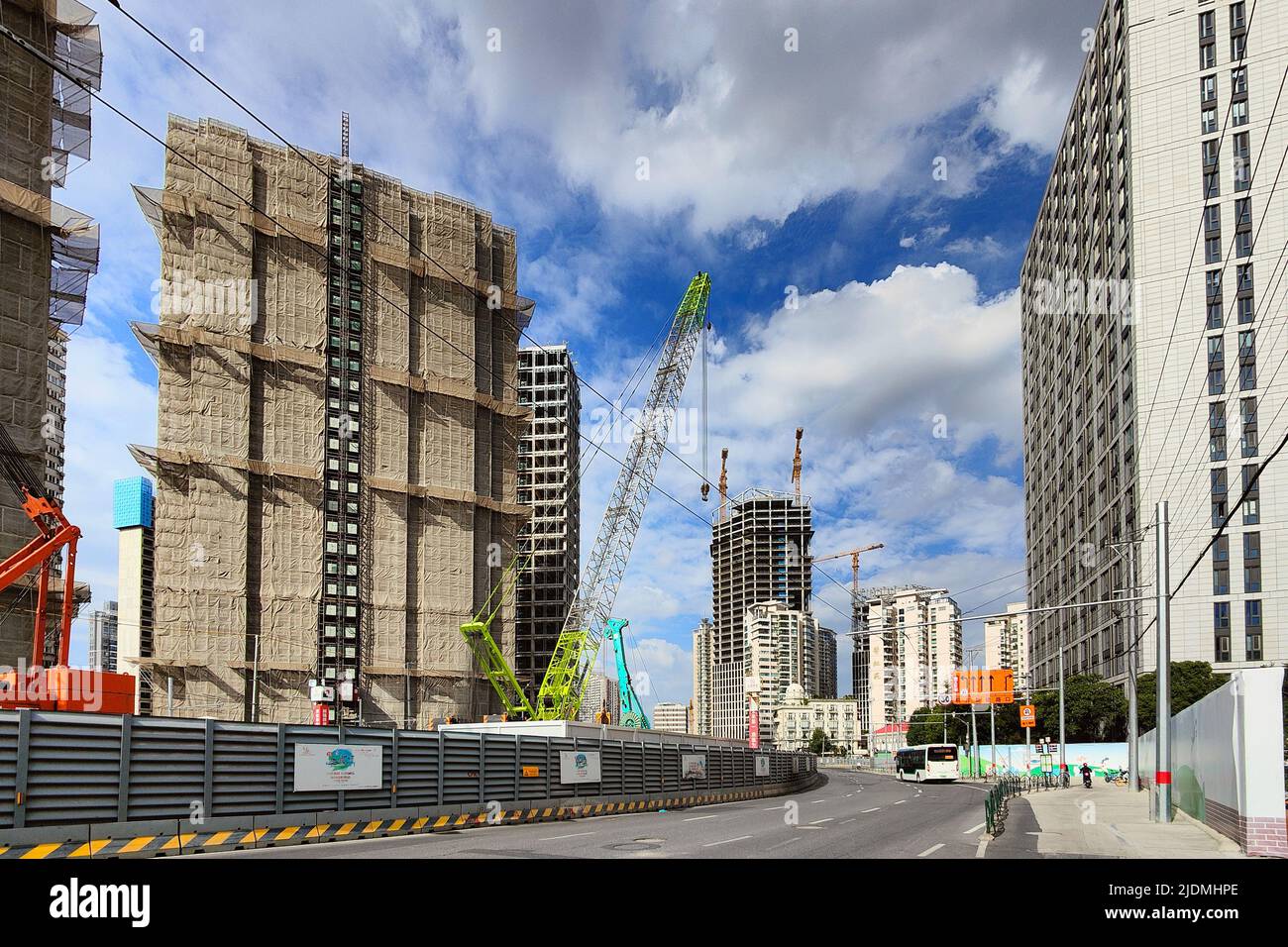 SHANGHAI, CHINA - JUNE 22, 2022 - A number of residential and office ...