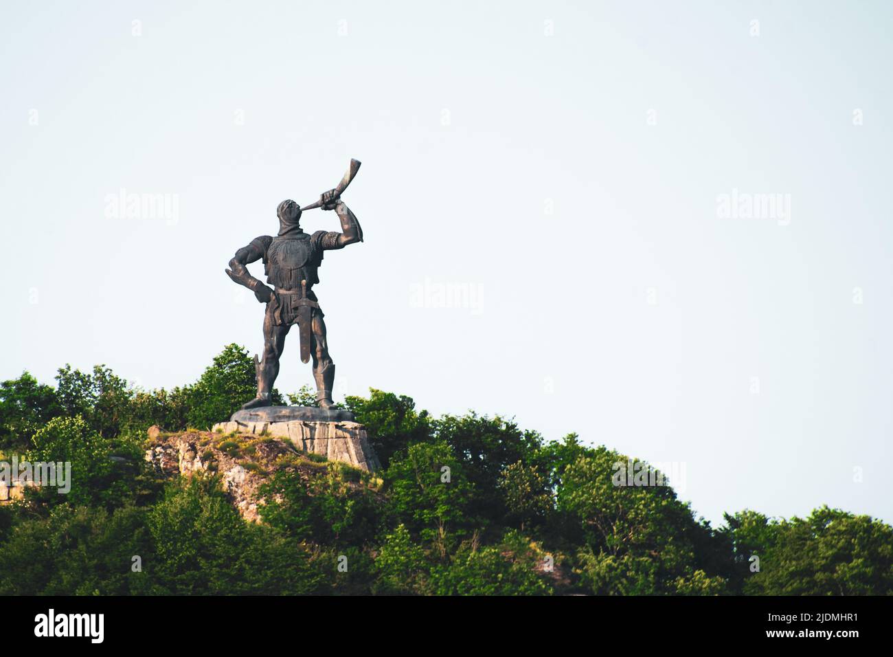 Giant fighter statue monument in Didgori - historical site memorial ...