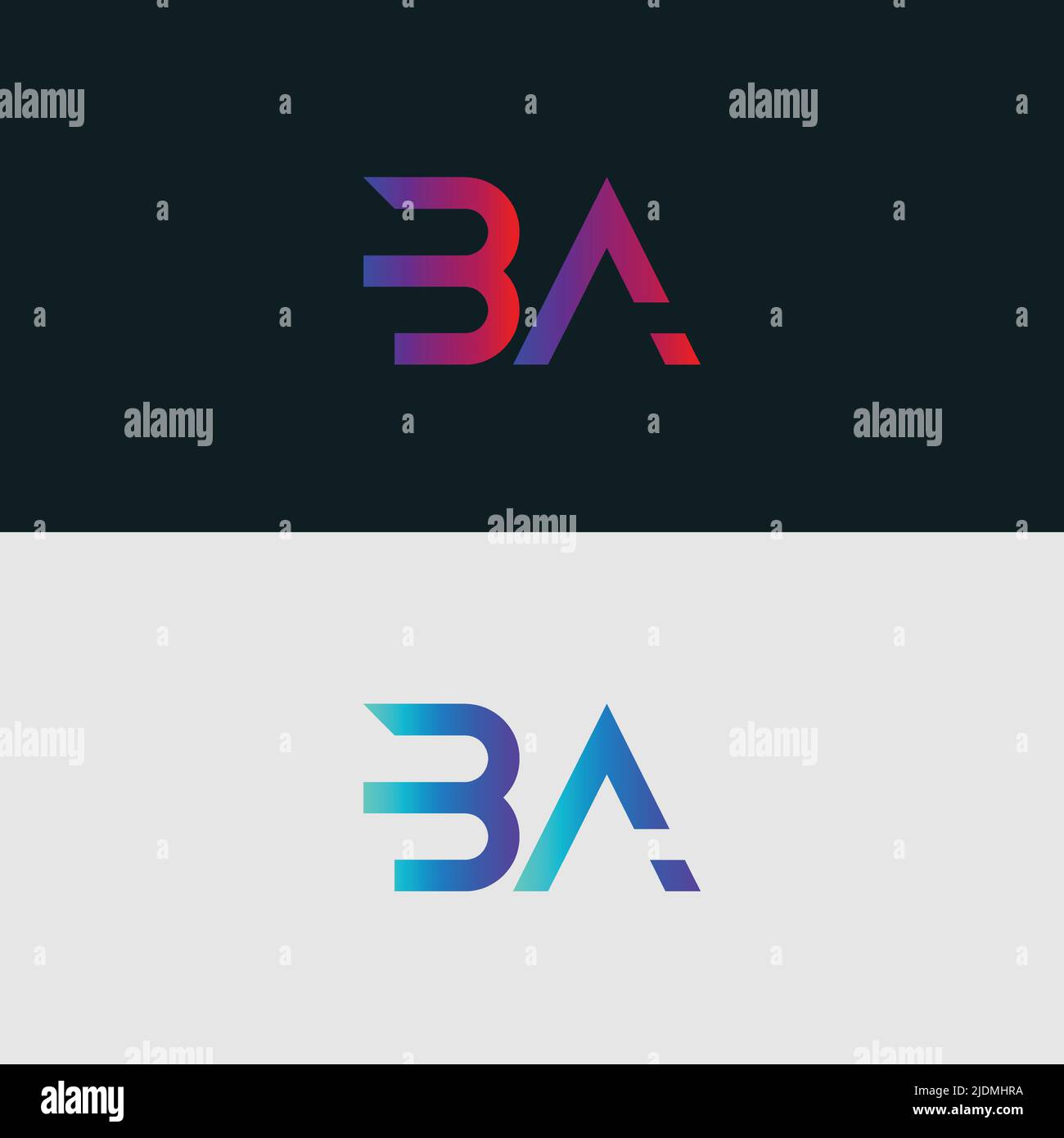 Alphabet letter icon logo BA Stock Vector Image & Art - Alamy