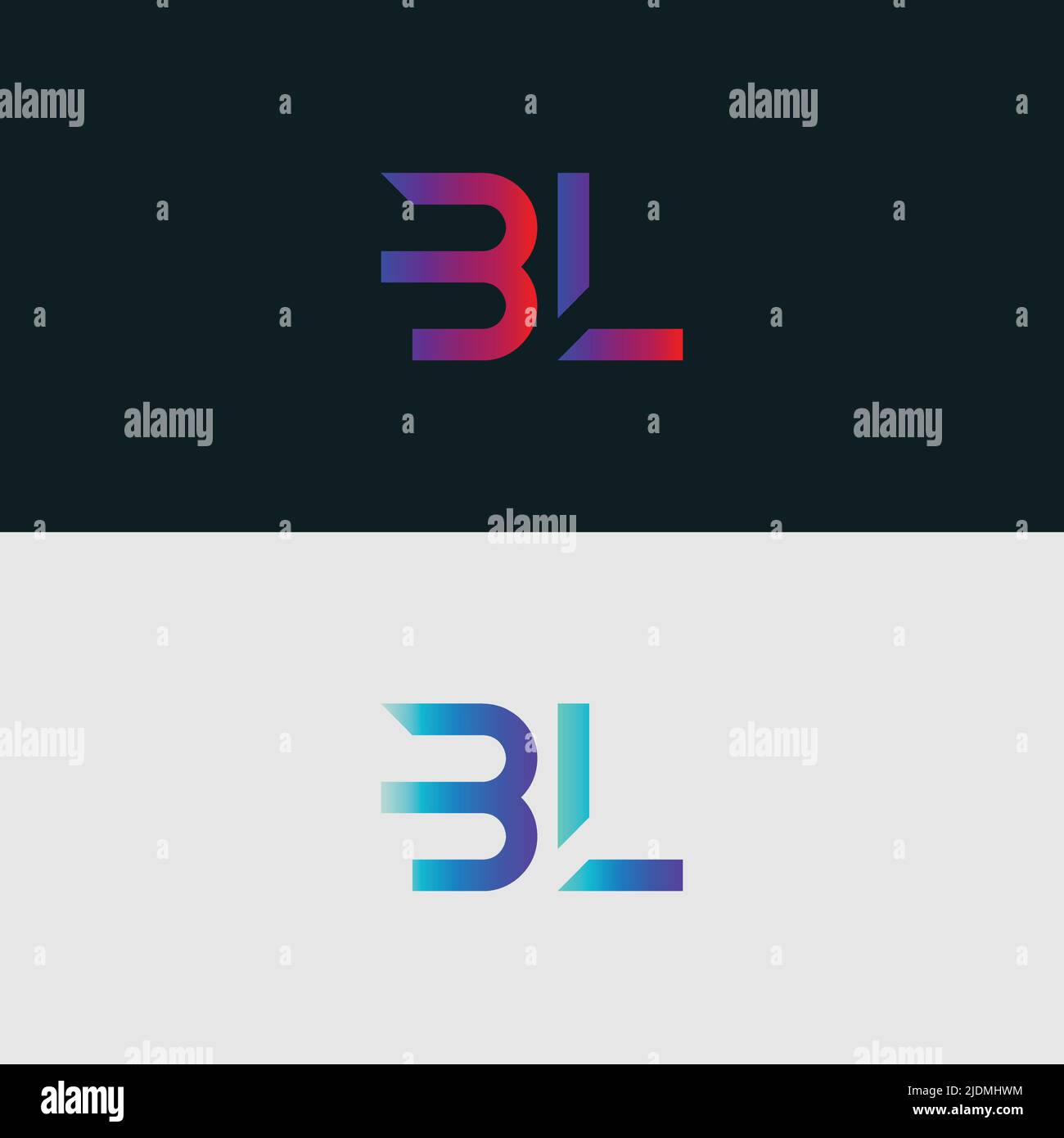 Alphabet letter icon logo BL Stock Vector Image & Art - Alamy