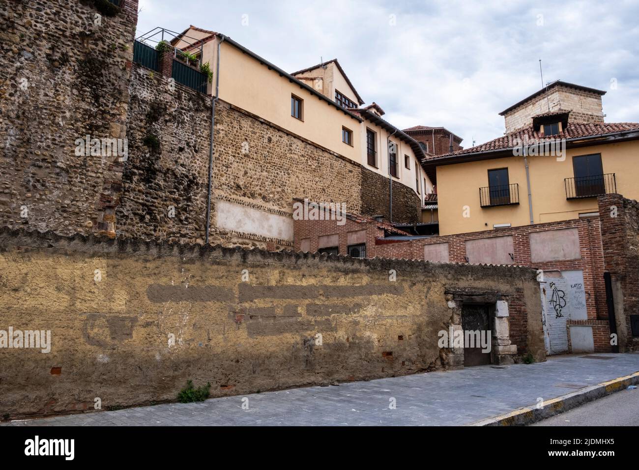 Spain, Leon. Remnants of the Roman Wall Incorporated into Later ...