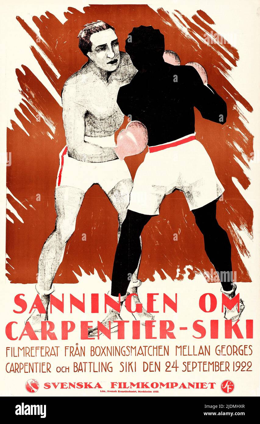 1920s boxing poster hi-res stock photography and images - Alamy