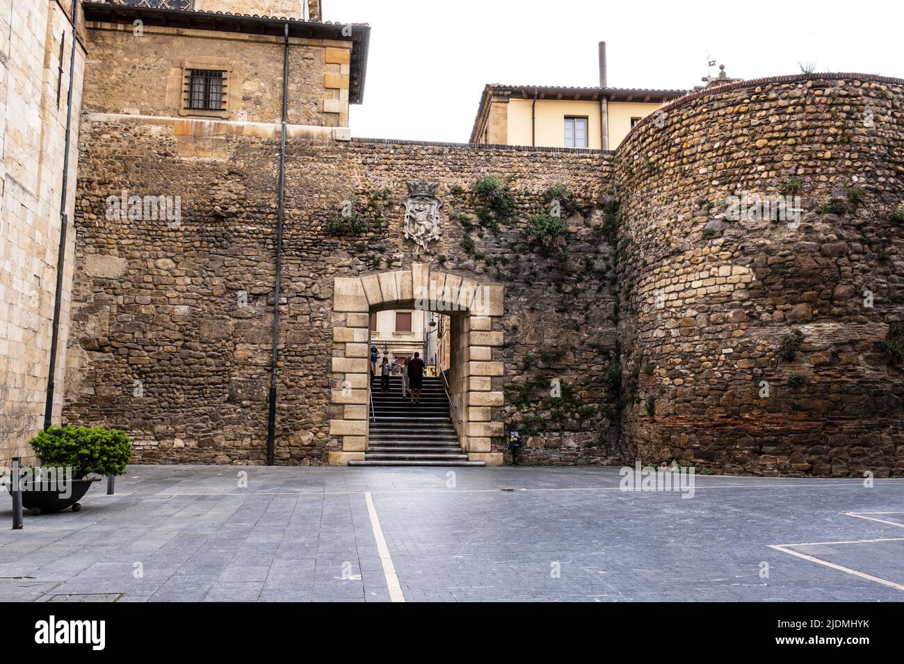 Spain, Leon. Entry into Old City through Remnants of the Roman Wall ...