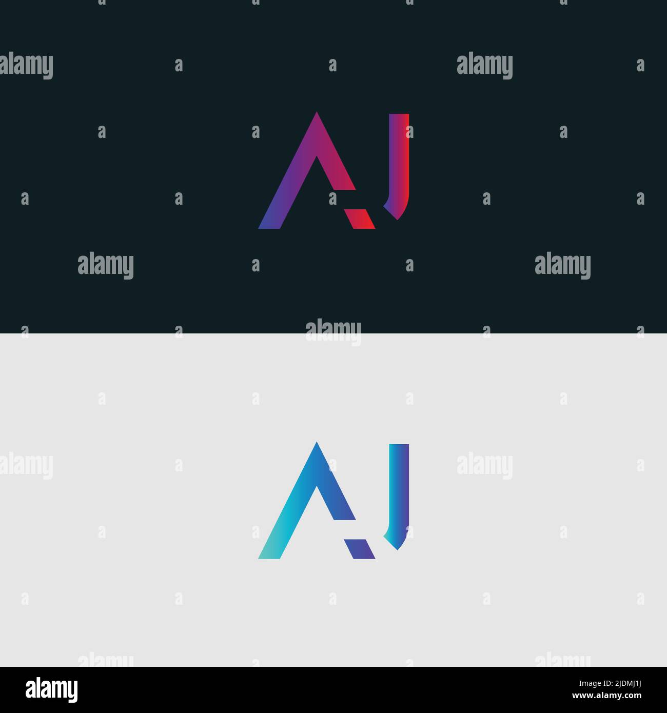 Alphabet letter icon logo AJ Stock Vector Image & Art - Alamy