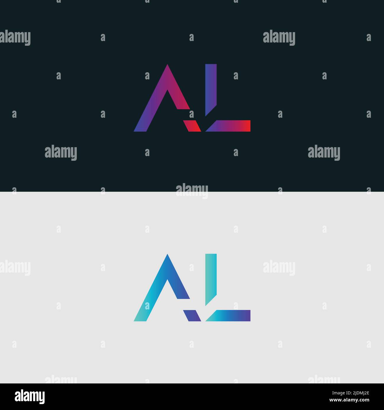 Alphabet letter icon logo AL Stock Vector Image & Art - Alamy