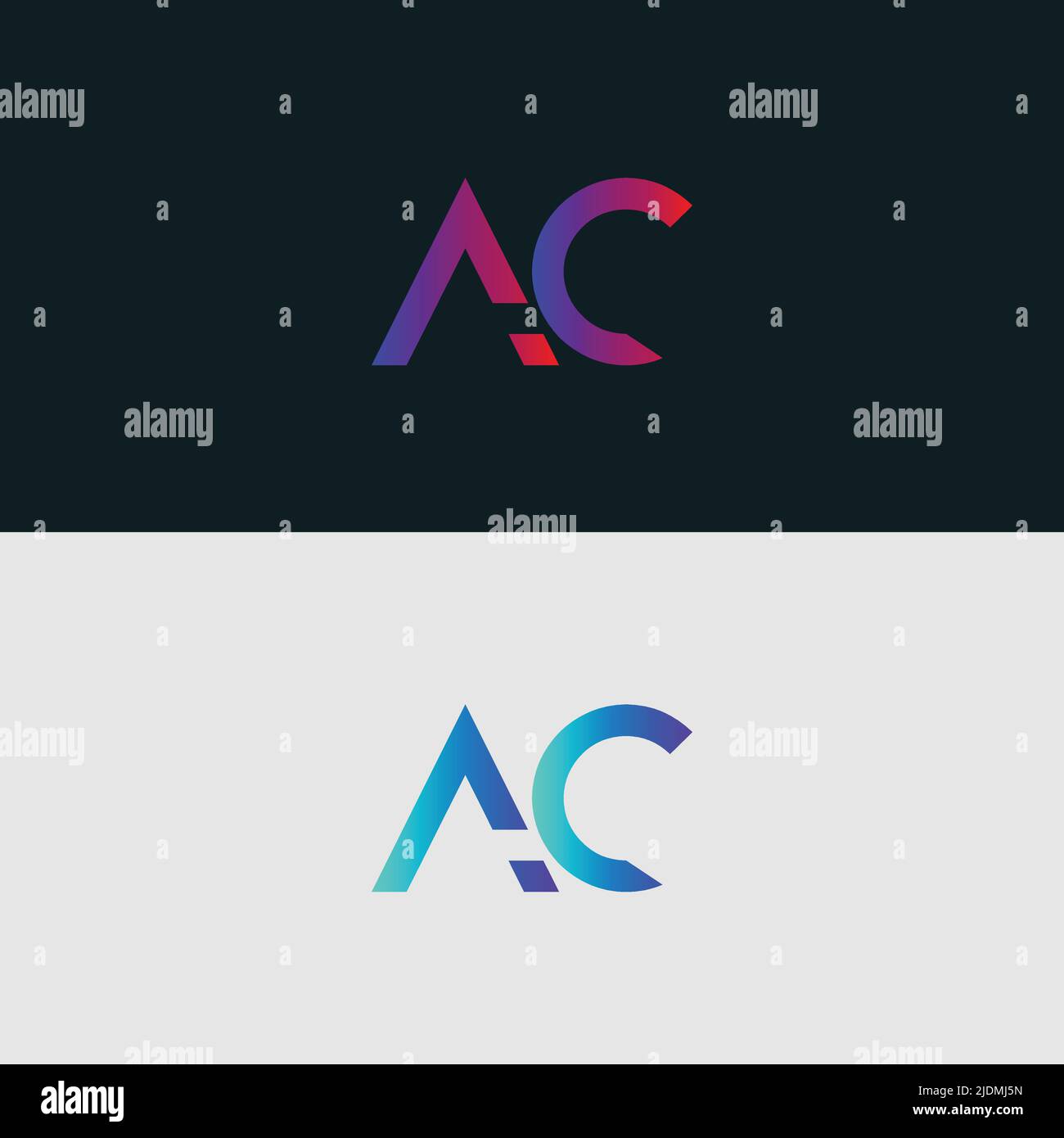 Alphabet letter icon logo AC Stock Vector Image & Art - Alamy