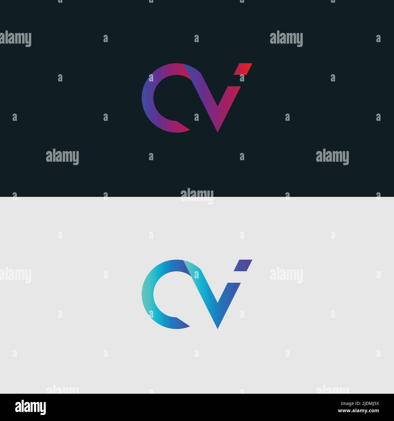 Alphabet letter icon logo CV Stock Vector Image & Art - Alamy