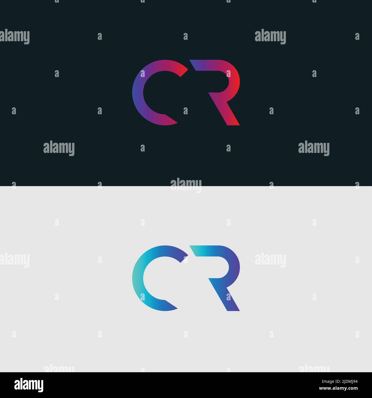 Alphabet letter icon logo CR Stock Vector Image & Art - Alamy
