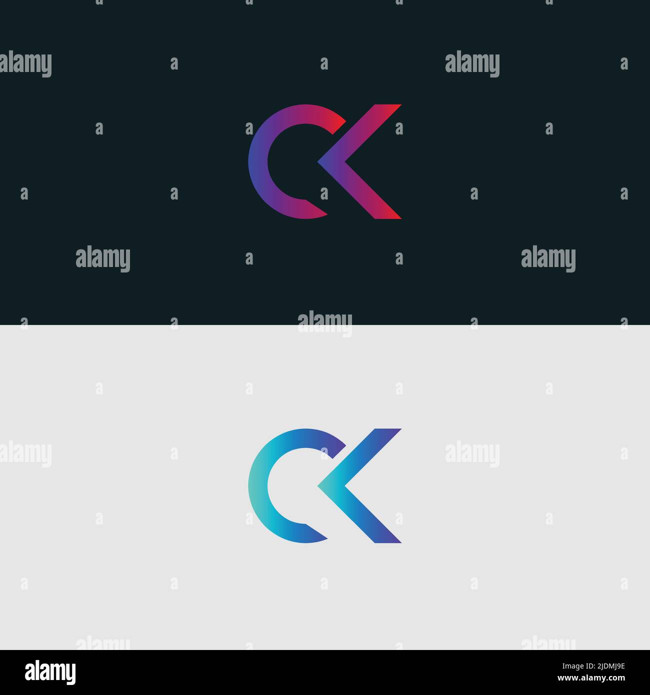Alphabet letter icon logo CK Stock Vector Image & Art - Alamy