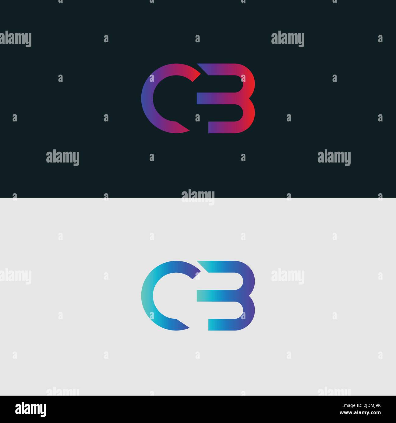 Alphabet letter icon logo CB Stock Vector Image & Art - Alamy