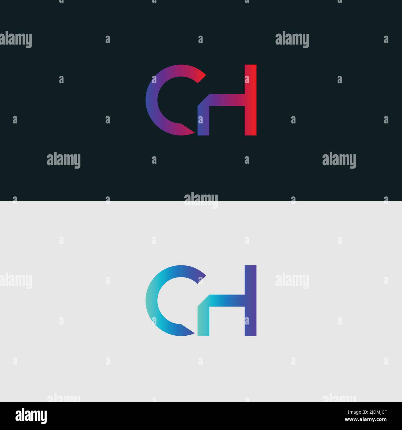 Alphabet letter icon logo CH Stock Vector Image & Art - Alamy