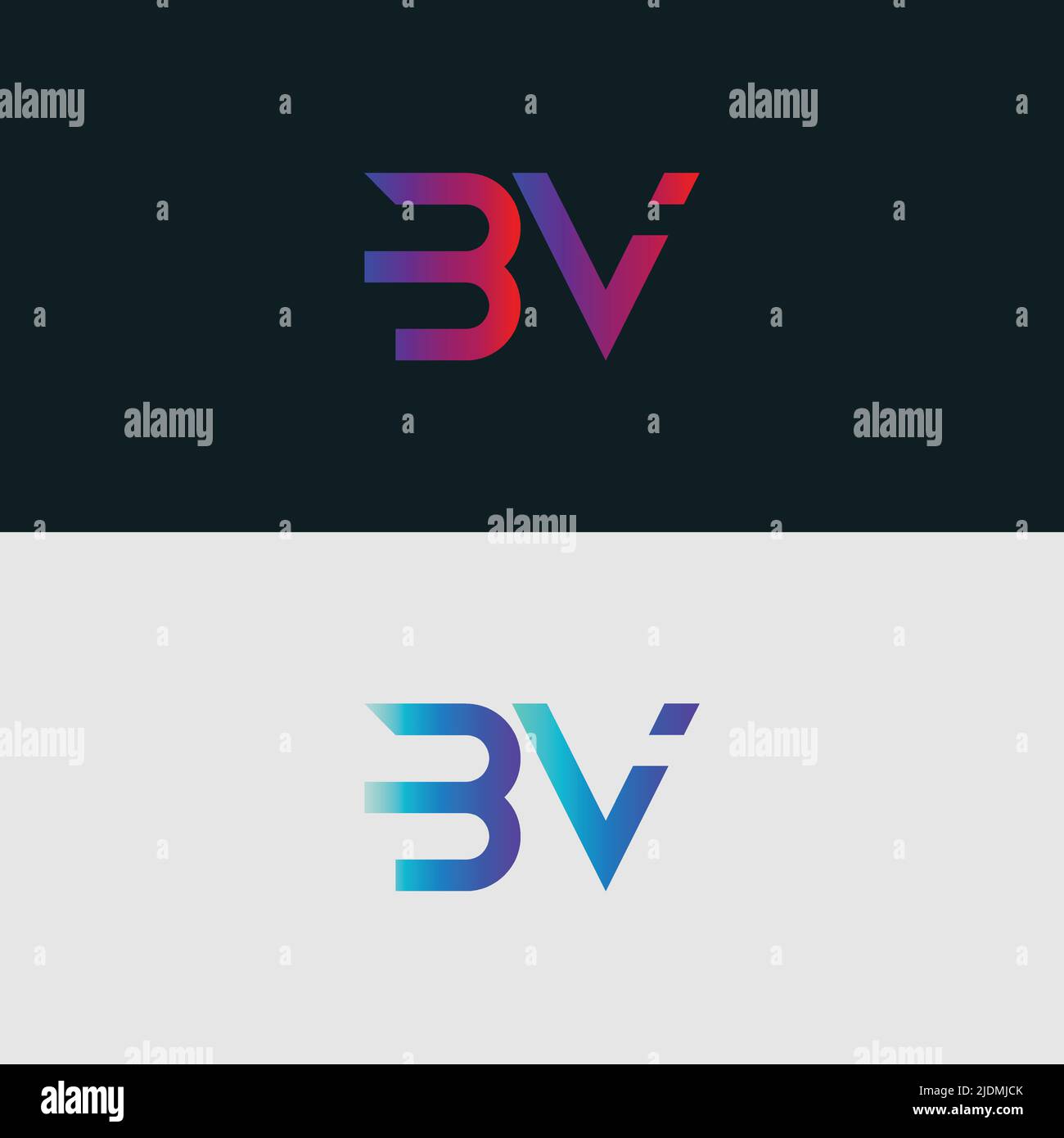 Alphabet letter icon logo BV Stock Vector Image & Art - Alamy