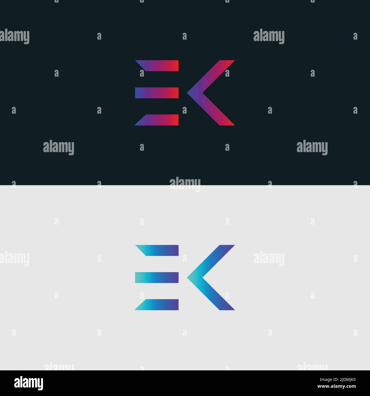 Alphabet letter icon logo EK Stock Vector Image & Art - Alamy