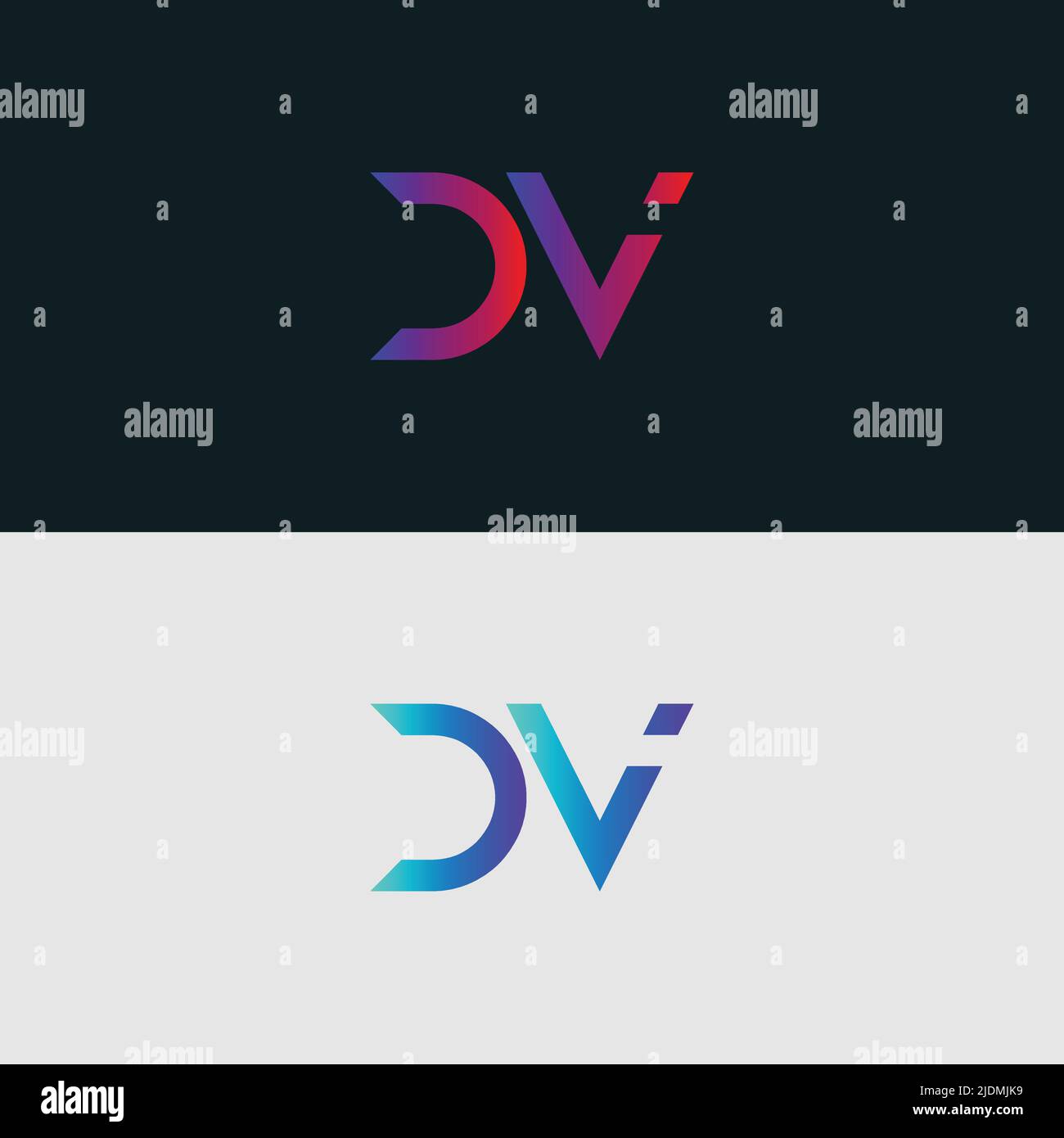 Alphabet letter icon logo DV Stock Vector Image & Art - Alamy