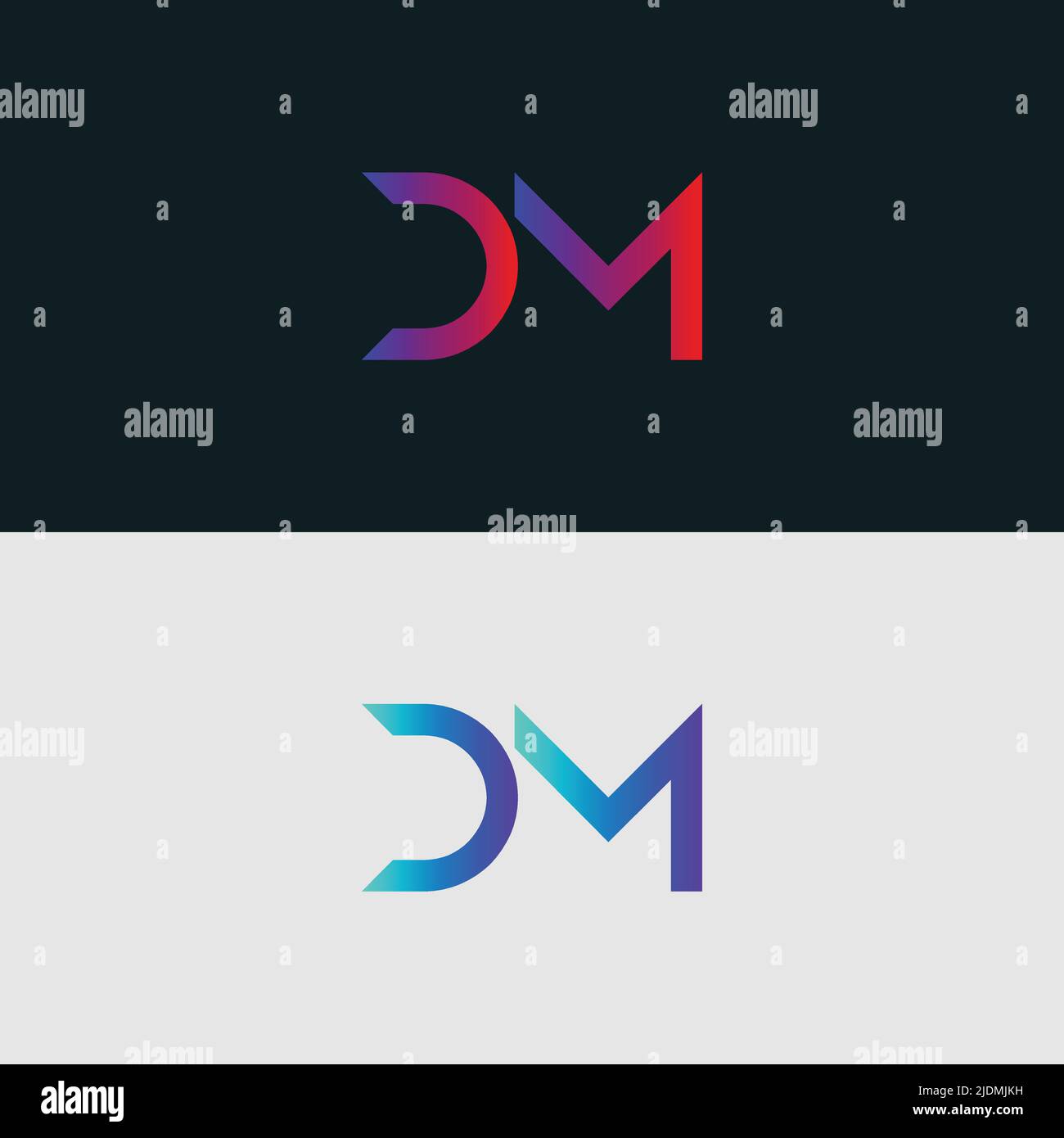 Alphabet letter icon logo DM Stock Vector Image & Art - Alamy