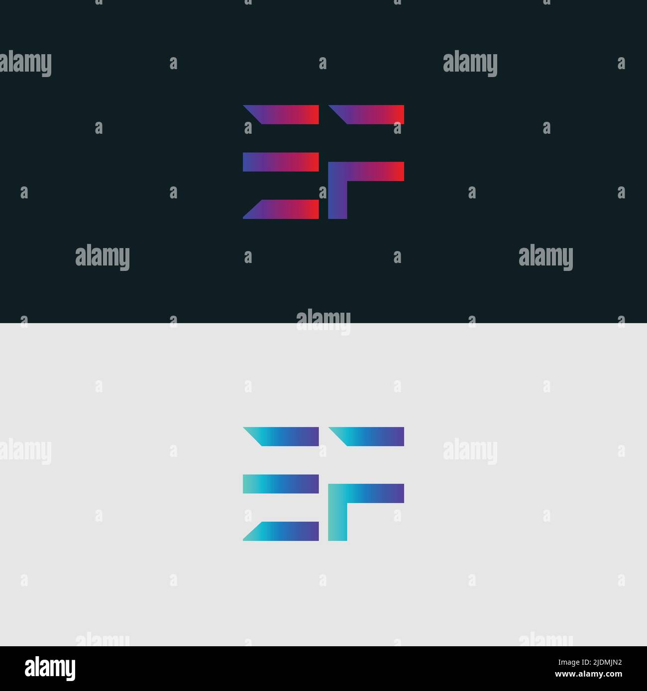 Alphabet letter icon logo EF Stock Vector Image & Art - Alamy