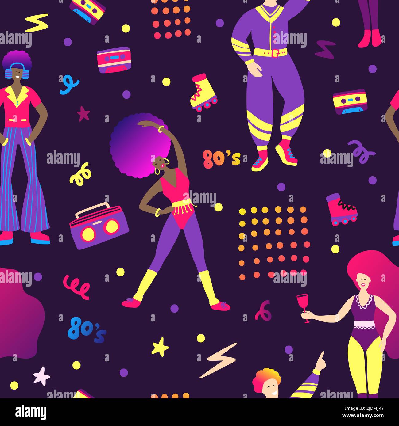80s women Stock Vector Images - Alamy