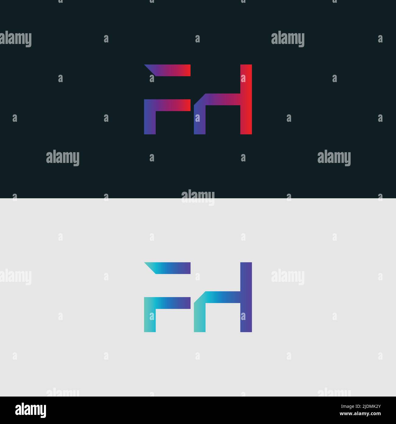 Letter fh vector vectors hi-res stock photography and images - Alamy