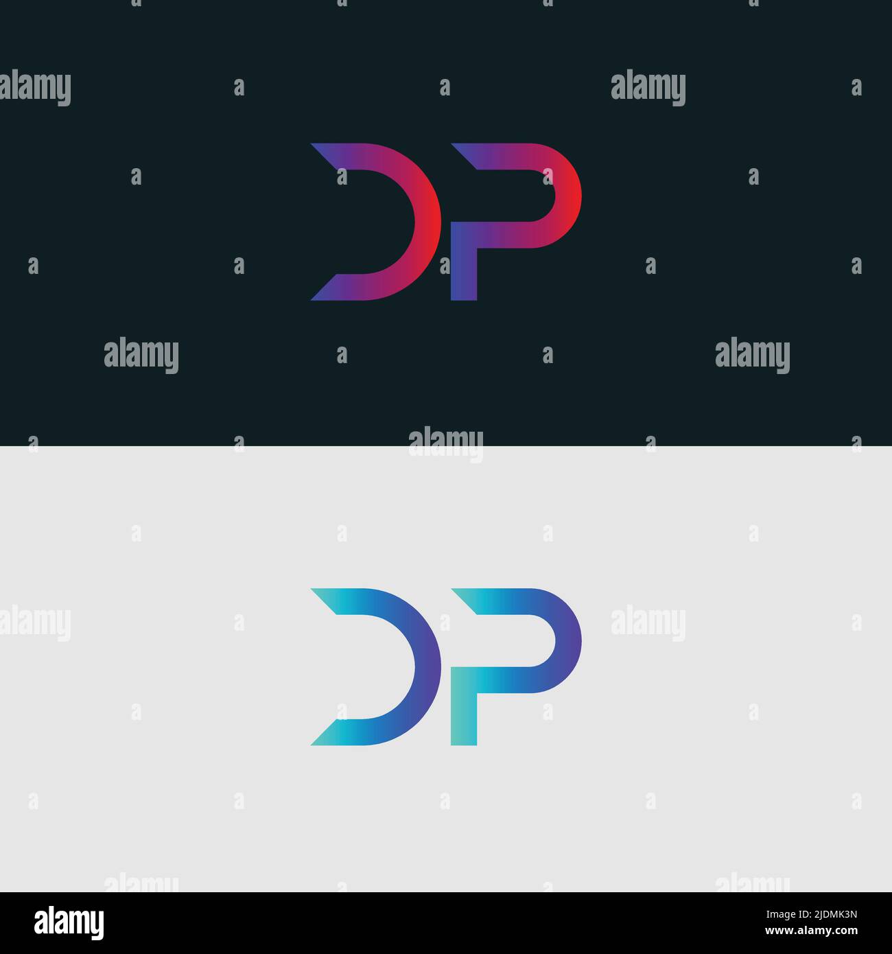Initial Alphabet letter Logo icon DP, colorful vibrant gradient color ...