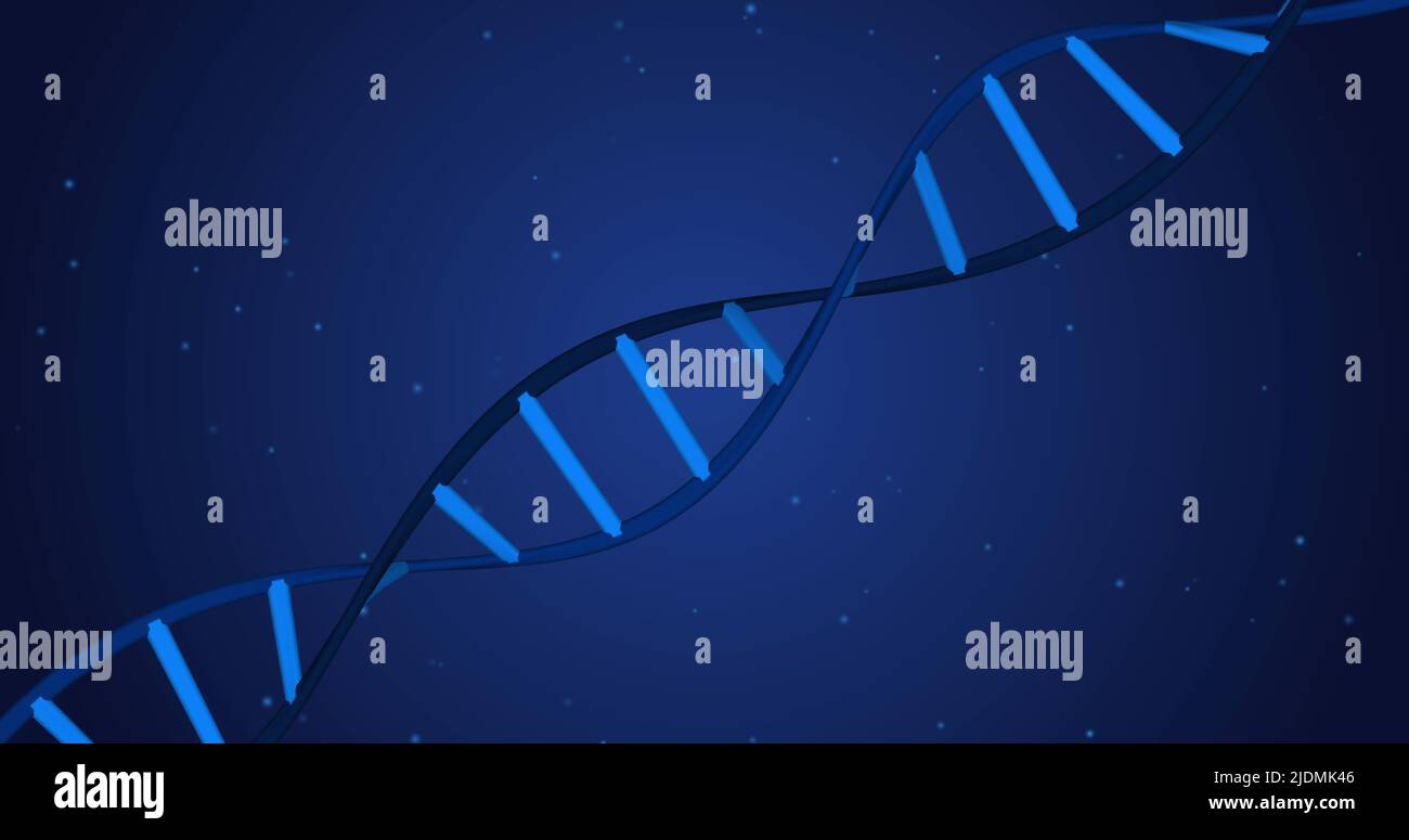 Dna strand blue hi-res stock photography and images - Alamy
