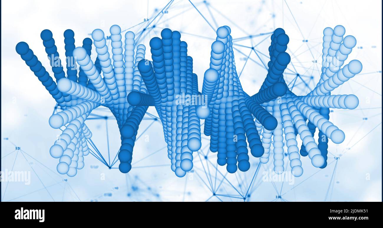 Image of dna strands on white background Stock Photo - Alamy